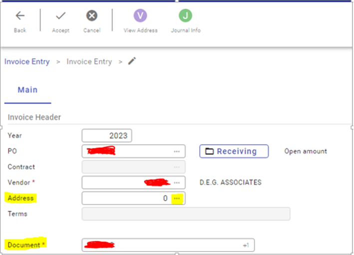 How to do an Invoice Entry in MUNIS – City of Fall River