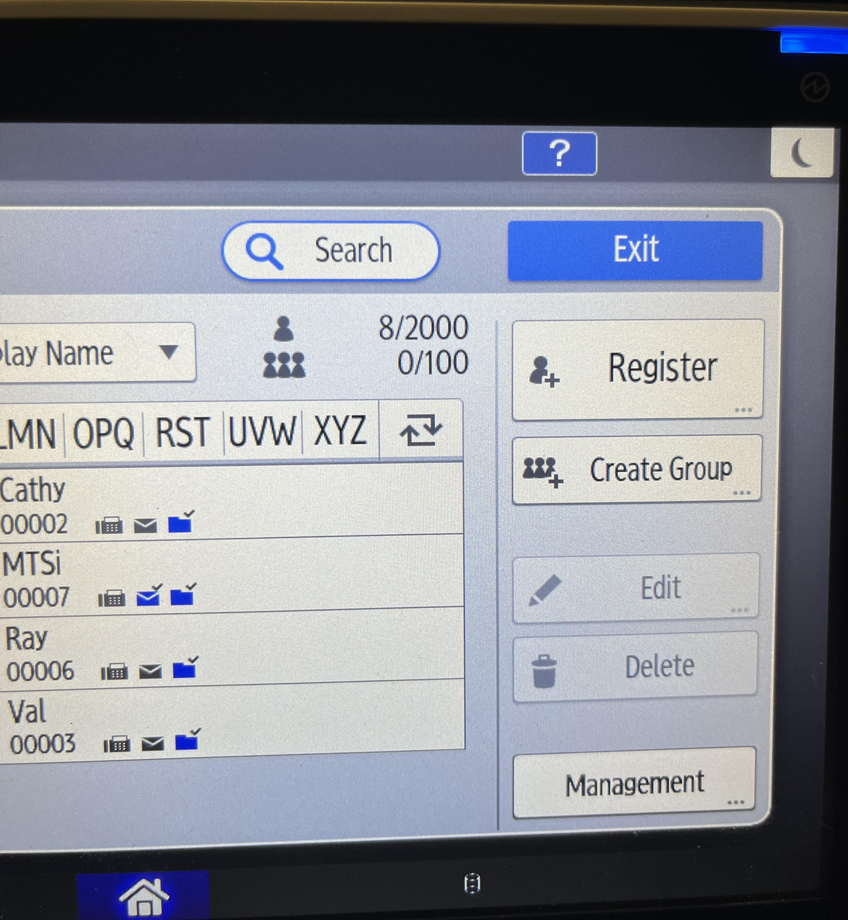 How to Add a User and Scan Folder on RICOH IM C2500 Printer – City of ...