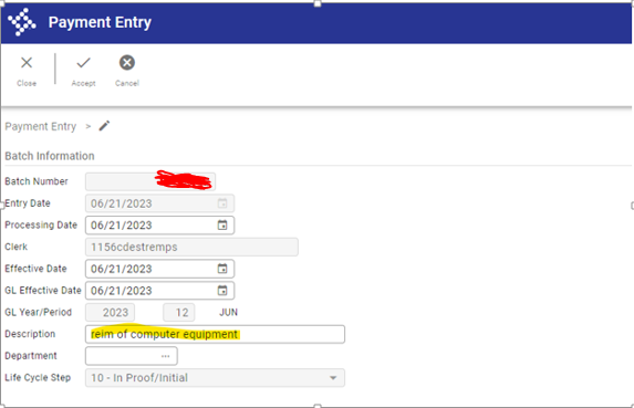 How to do a Payment Entry in MUNIS – City of Fall River