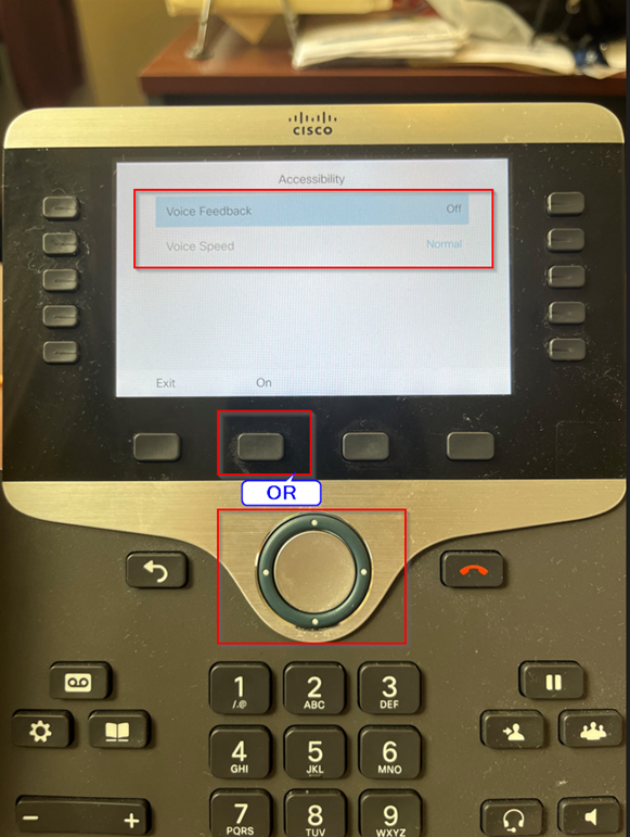 How to Turn ‘Voice Feedback’ On & Off on Cisco Phone – City of Fall River